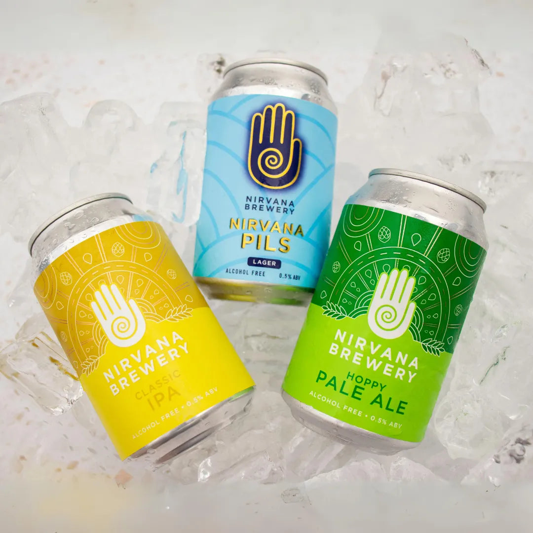 Alcohol-free beer cans | Cans Mixed Case | Nirvana Brewery – Nirvana ...