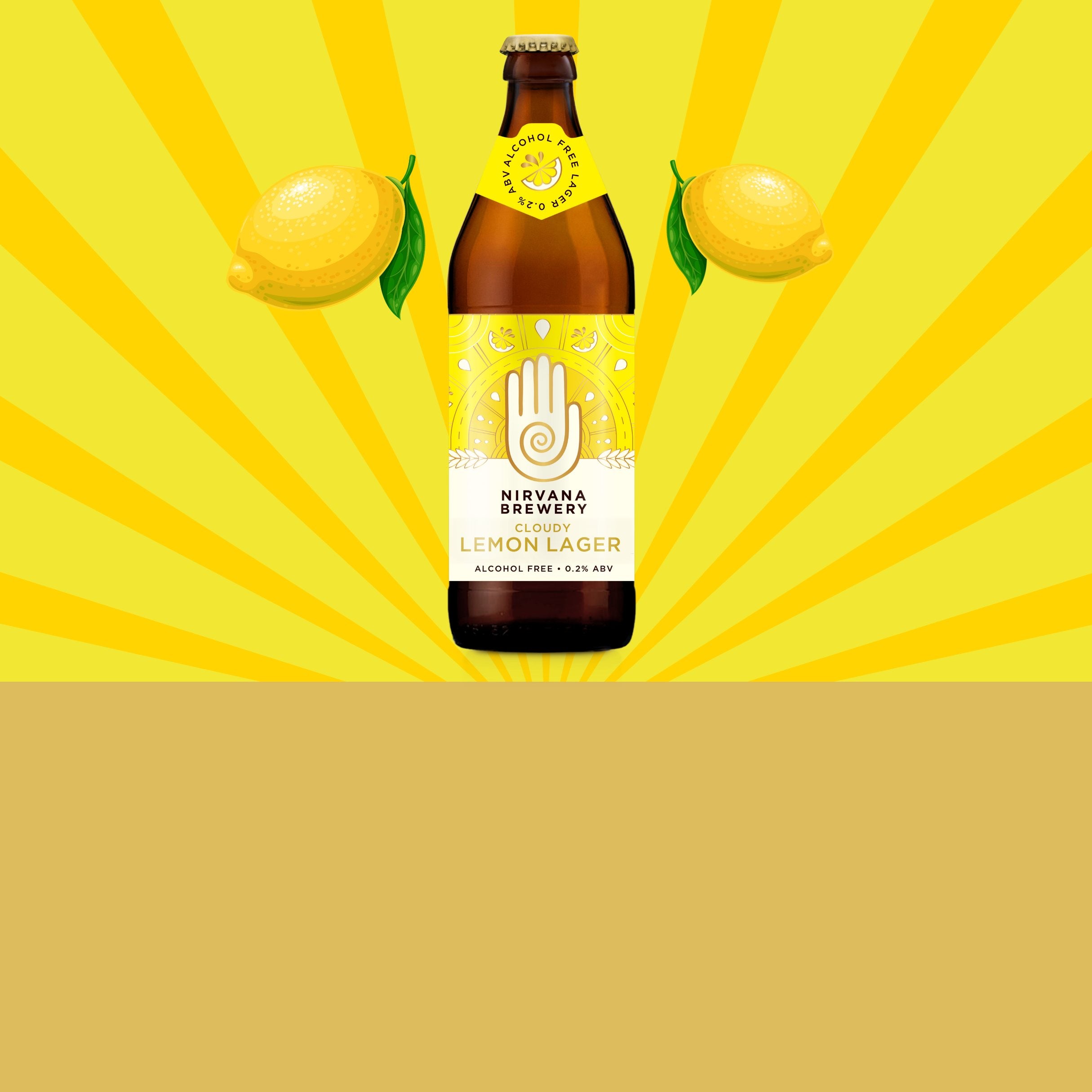 CLOUDY LEMON LAGER - 0.2% ABV AWARD-WINNING 12x500ML NEW – Nirvana Brewery